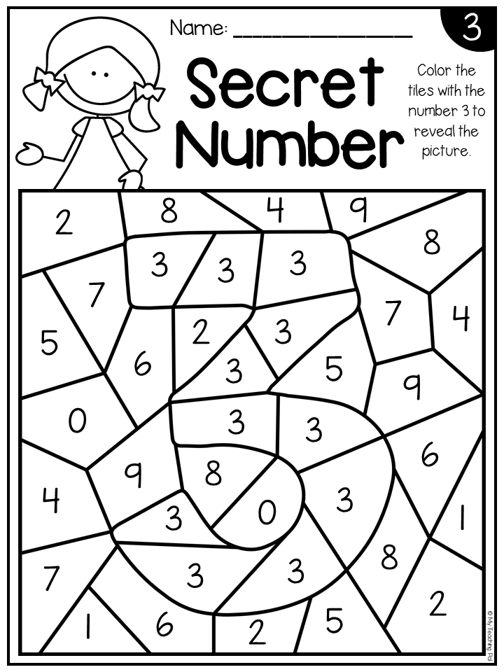 Numbers to 20 Worksheets - Secret Numbers - My Teaching Pal
