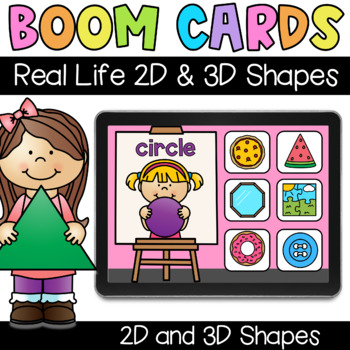 Real Life 2D and 3D Shapes - Digital Task Cards - Boom Cards - My ...
