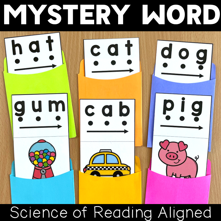 Mystery Words Phonics Center - Decodable Words - (Science of Reading ...