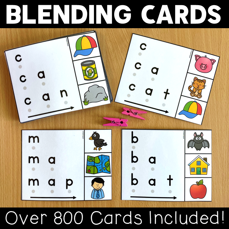 Blending & Segmenting Phoneme Cards - Reading Decodable Words - (SoR ...