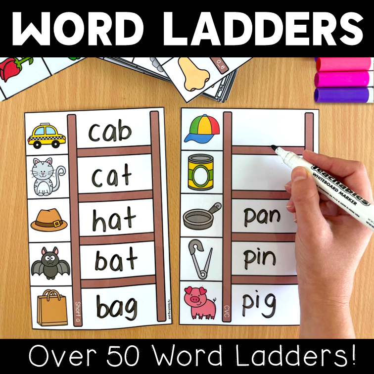 Word Ladders - Word Chains - Phonics and Phonemic Awareness Center - My ...