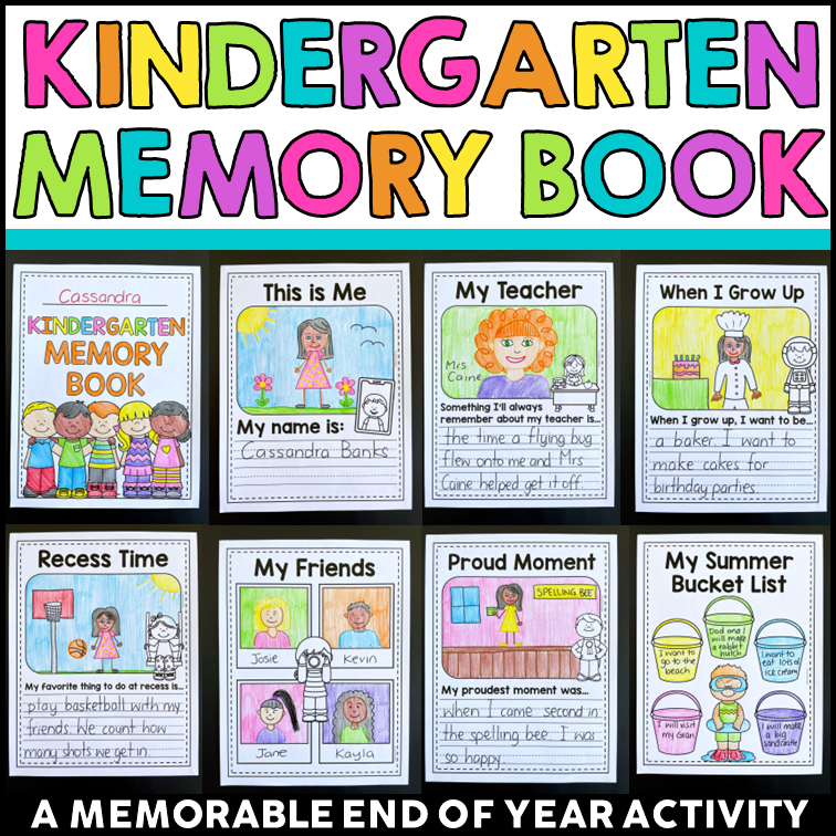Kindergarten Memory Book - End of Year Activity - My Teaching Pal