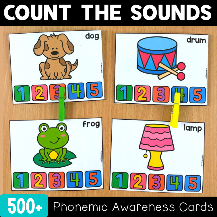 Phonemic Awareness Center - Count the Sounds Activity - My Teaching Pal