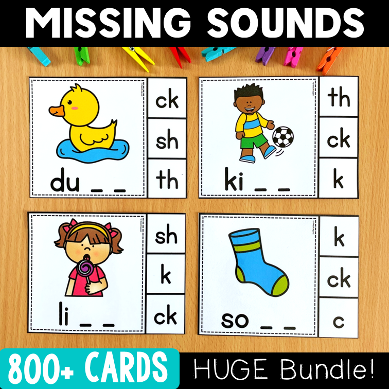 Missing Sounds - Phonics Center - Science of Reading Aligned - My ...