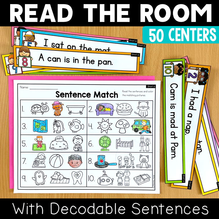 Read the Room Phonics Centers - Decodable Sentences - (Science of ...