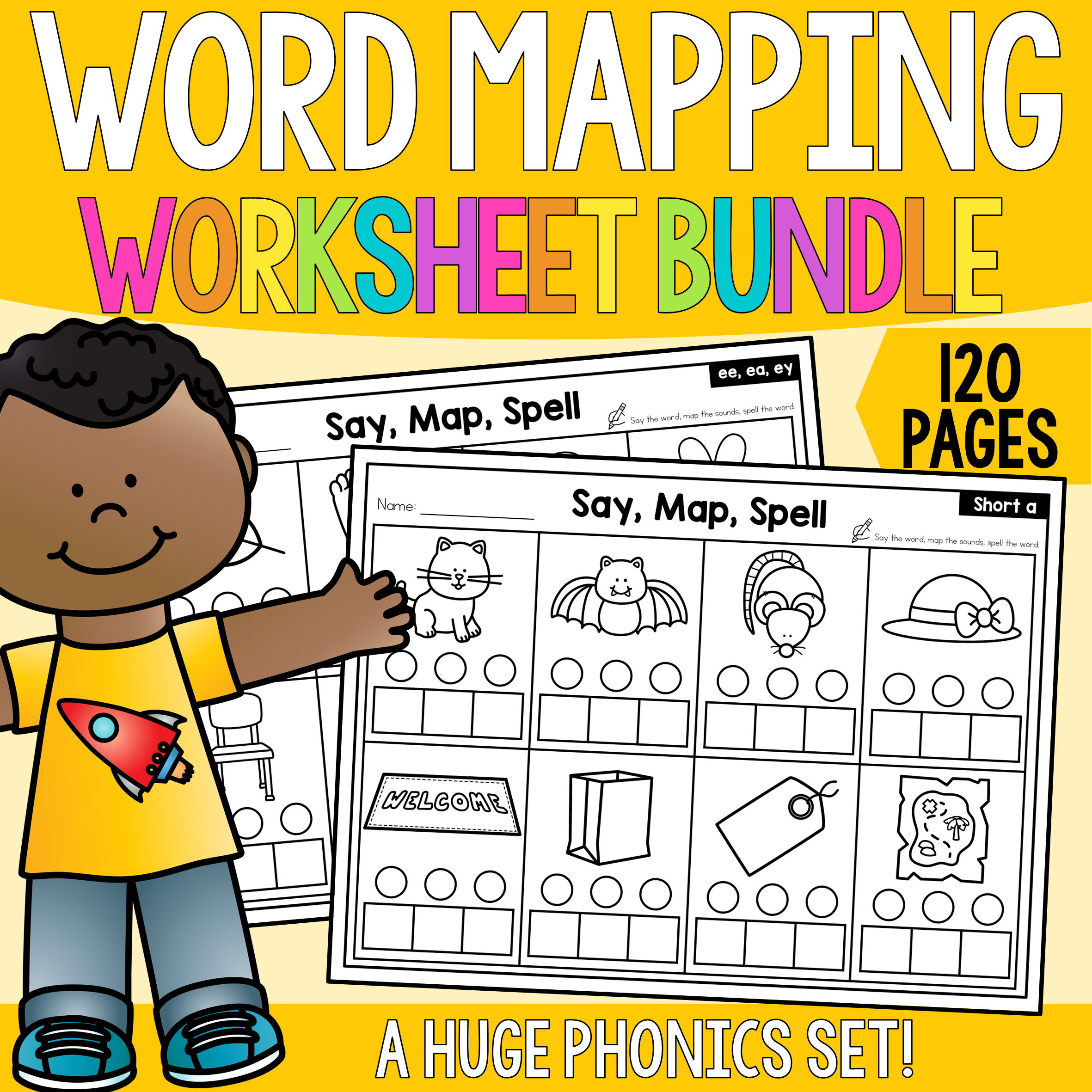 Word Mapping Worksheets - Spelling Worksheets - Orthographic Mapping ...