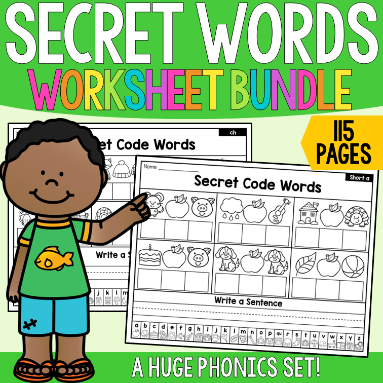 Secret Words Worksheets BUNDLE - Decodable Words - (Science of Reading ...
